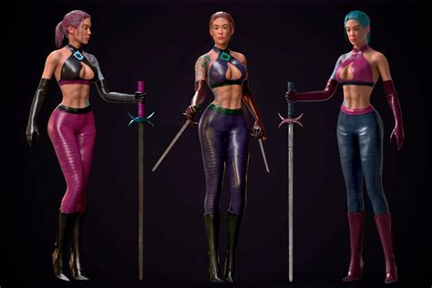 Girl Warrior 3d 3d Humanoids Unity Asset Store
