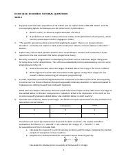ECON Tutorial Questions Week Pdf ECON ECON TUTORIAL QUESTIONS WEEK