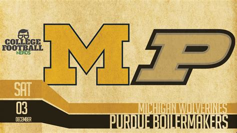 Michigan Vs Purdue Big Ten Conference Championship Preview