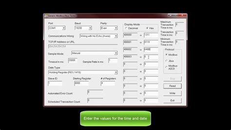 Setting Powerlogic Pm800 Clock Via Modbus Register Writes Schneider