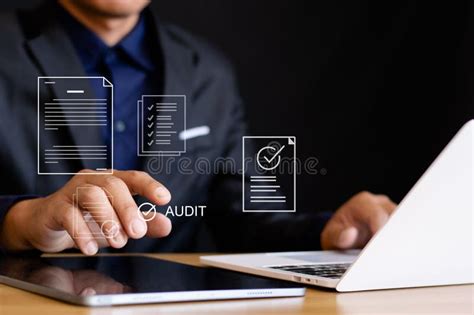 Business Audit For Business And Financial Management Systems Stock