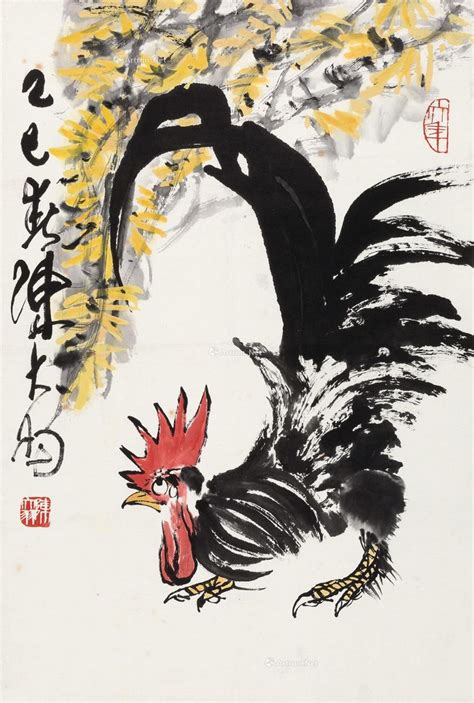 陈大羽 公鸡2017年春季艺术品拍卖会广东小雅斋拍品价格图片拍卖专场拍卖会预展拍卖会结果卓克拍卖频道