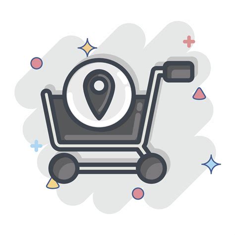 Ubicación De La Tienda De Iconos Relacionado Con El Símbolo De La