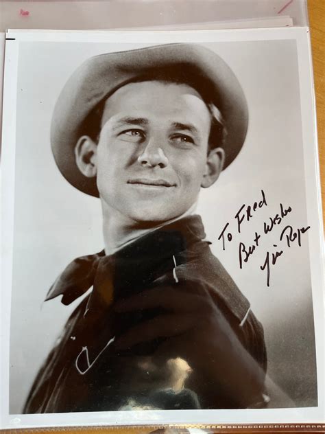 Jimmy Rogers Hopalong Cassidy Sidekick Autograph Williamsburg