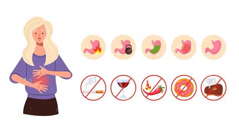 Premium Vector Gastritis Symptoms Concept
