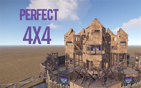 Rust 建筑教学 适合3 6人 2x2扩建 Peekdowns