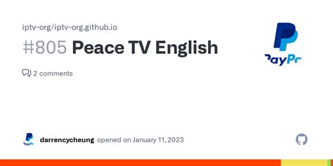 Peace TV English Issue 805 Iptv Org Iptv Org Github Io GitHub