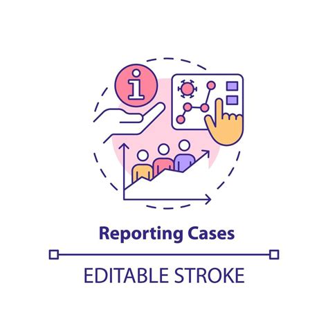 Reporting Cases Concept Icon Data Presentation Disease Monitoring