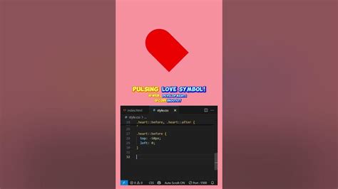 💖 wow a beating heart made with pure css 😍 youtube