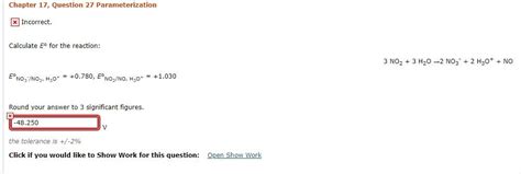 Solved Chapter Question Parameterization X Incorrect Chegg