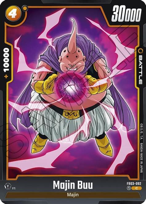 Majin Buu Fb03 092 Raging Roar Dragon Ball Super Fusion World