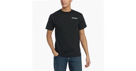 Мужская черная футболка Wrangler Ford Western WRT09 купить в TRIAMART