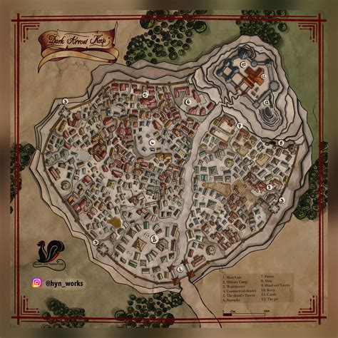 Forgotten Realms Dark Arrow Keep Fantasy Map R Dndmaps
