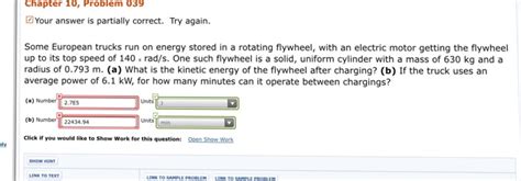 Solved Chapter 10 Problem 039 Your Answer Is Partially