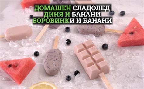 ДОМАШЕН СЛАДОЛЕД С ДИНЯ И БАНАНИ И БОРОВИНКИ И БАНАНИ Parkmart