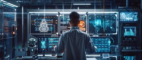 AI Researcher In A Lab Premium AI Generated Image