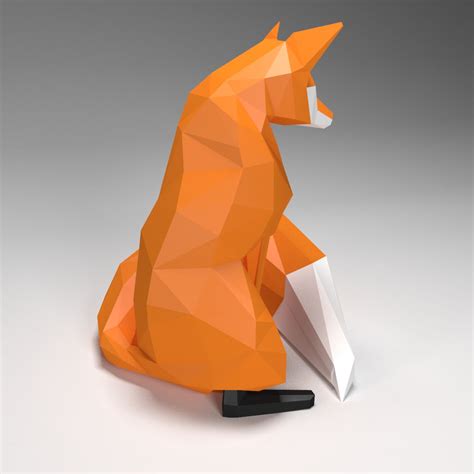 여우 낮은 폴리 스타일 3d 모델 11 Fbx Obj Max Free3d