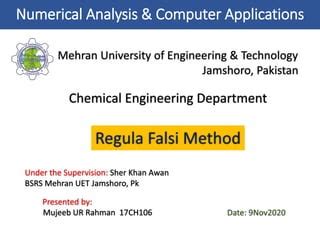 NACA Regula Falsi Method PPT