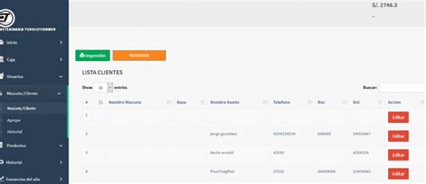 sistema de una clinica veterinaria en php mysql compra código fuente