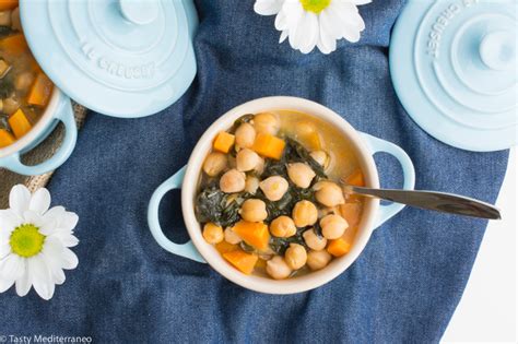 Spanish Chickpea And Spinach Stew Tasty Mediterraneo