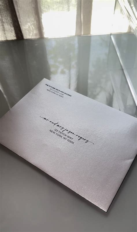 Modern Envelope Addressing Template Etsy
