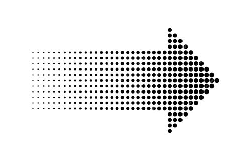 Premium Vector Dotted Arrow Icon Vector Isolated Element Black Dotted Vector Dynamic Arrow