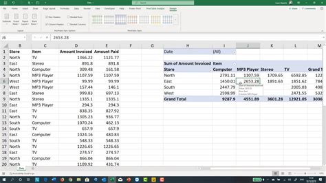 5 Minute Videos Turning A Pivottable Into Calculations Youtube