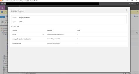Solution Layering Know The Dynamics
