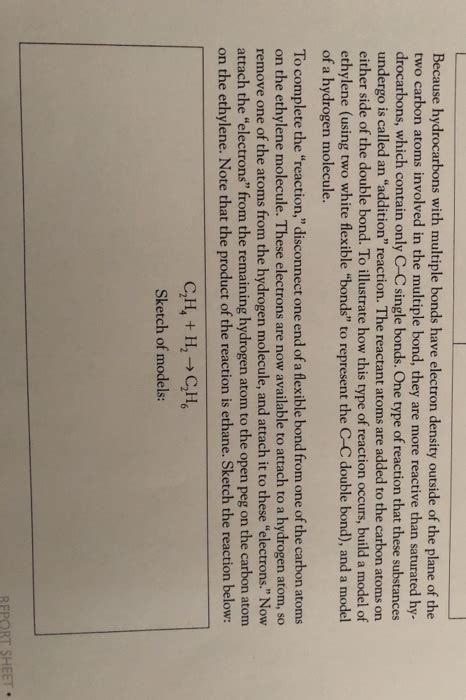 Solved Because Hydrocarbons With Multiple Bonds Have