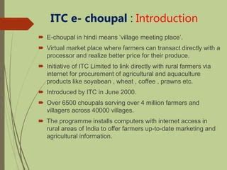 ITC E Choupal PPTX
