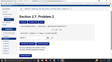 solved suppose that x x t and y y t are both functions of