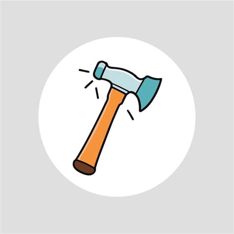Premium Vector Hammer Icon Clipart Vector Illustration