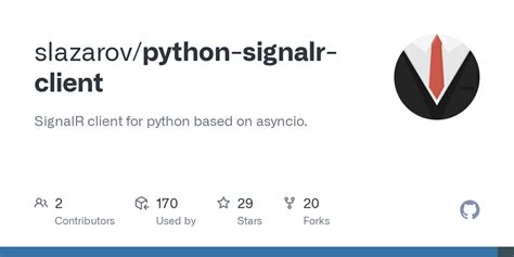 GitHub Slazarov Python Signalr Client SignalR Client For Python