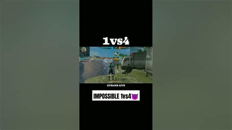 Impossible👿🍷1vs4😈🖐shorts Trending Viralvideo Impossible 1vs4
