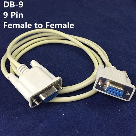 M DB Serial Female To Female RS Pin Com Cross Wire Extension Cable Free Shipping In