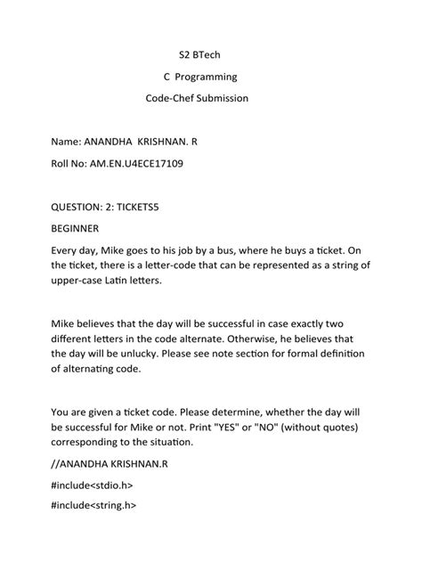 Codechef Beginner Qn2 Pdf