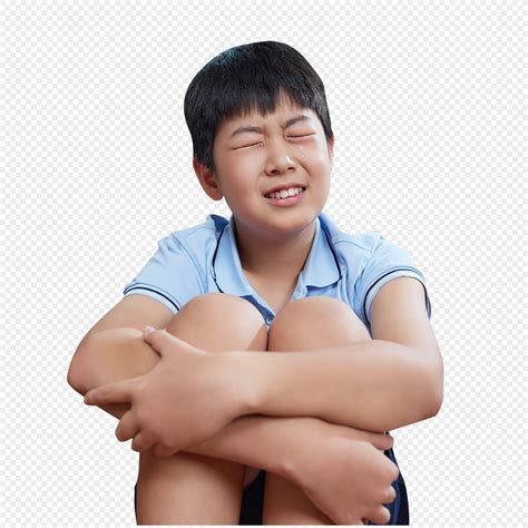 바닥에 앉아 슬픈 어린 소년 Png 일러스트 무료 다운로드 Lovepik