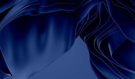 Premium Photo Dark Mild Blue Abstract Curved Paper Background Design