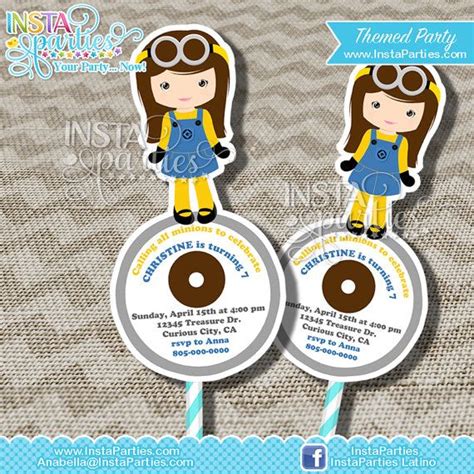 Despicable Agnes Birthday Party Invitation Digital Printable File