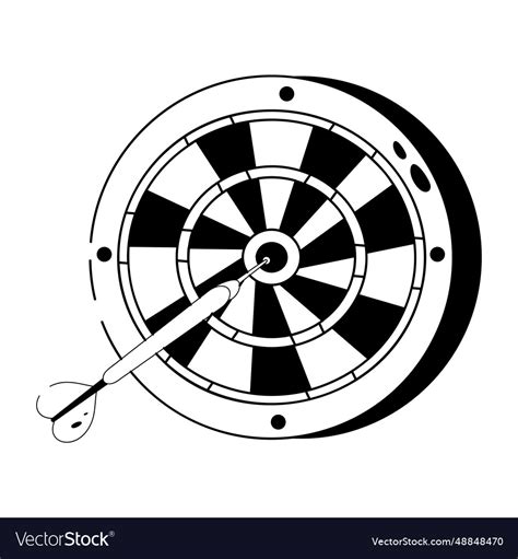 Dartboard Royalty Free Vector Image VectorStock