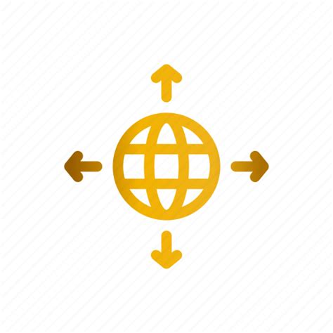 Network Arrows Networking World Connection Icon Download On
