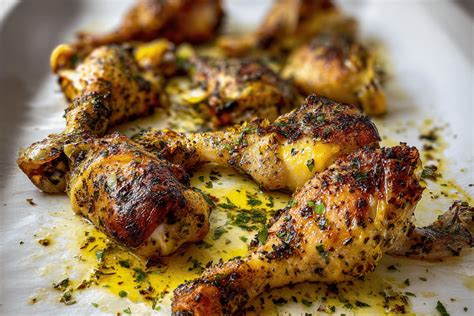 Oven Roasted Lemon Garlic Parsley Chicken Drumsticks Cooktune
