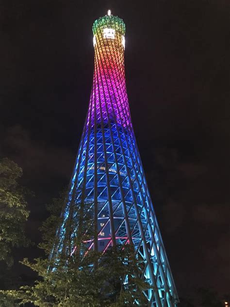 廣州塔 小蠻腰 夜景 每日頭條