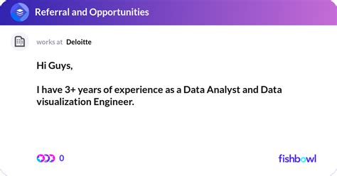 Hi Guys I Have Years Of Experience As A Data Fishbowl