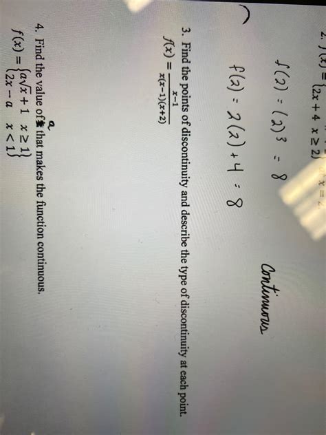 Answered 3 Find The Points Of Discontinuity And… Bartleby