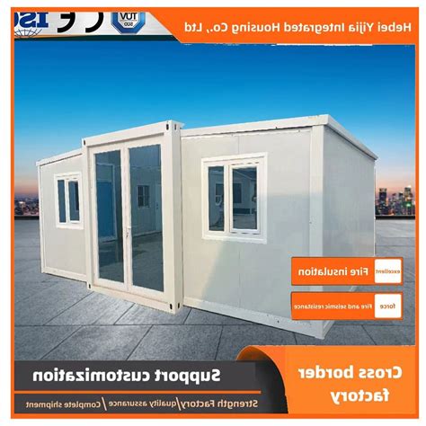 20ft Prefabricated Modern Steel Structural Materials Container Prefab Home Double Wing Folding