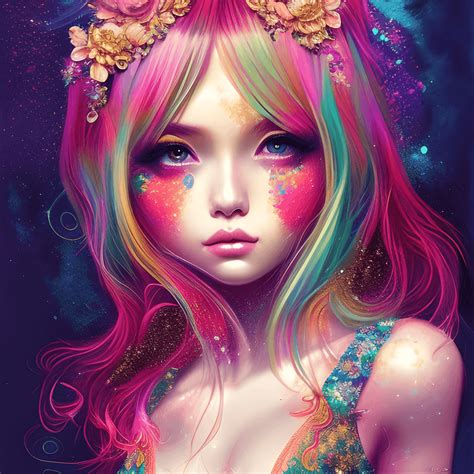 Chibi Female Face · Creative Fabrica