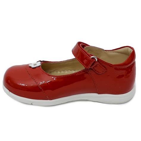 Pantofi Balerini Fete Din Piele Avus 803 Rosu Lac 19 30 Incaltaminte