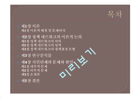 Ppt 발표자료 정책 네트워크 정책 네트워크의 의의 정책 네트워크의 개념 정책 네트워크의 성격 정책 네트워크의 정책결정 모형 시민 단체의 역할을 중심으로인문사회레포트