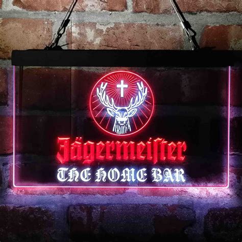 Personalized Jagermeister Deer Home Bar Neon Like Led Sign Fathers
